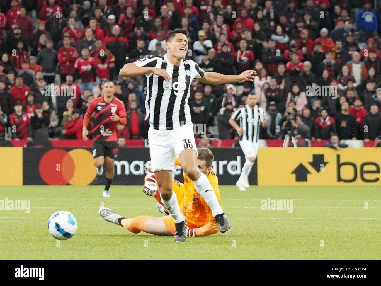 Curitiba, Brazil. 18th May, 2022. Goalkeeper Bento leaves to compete ...