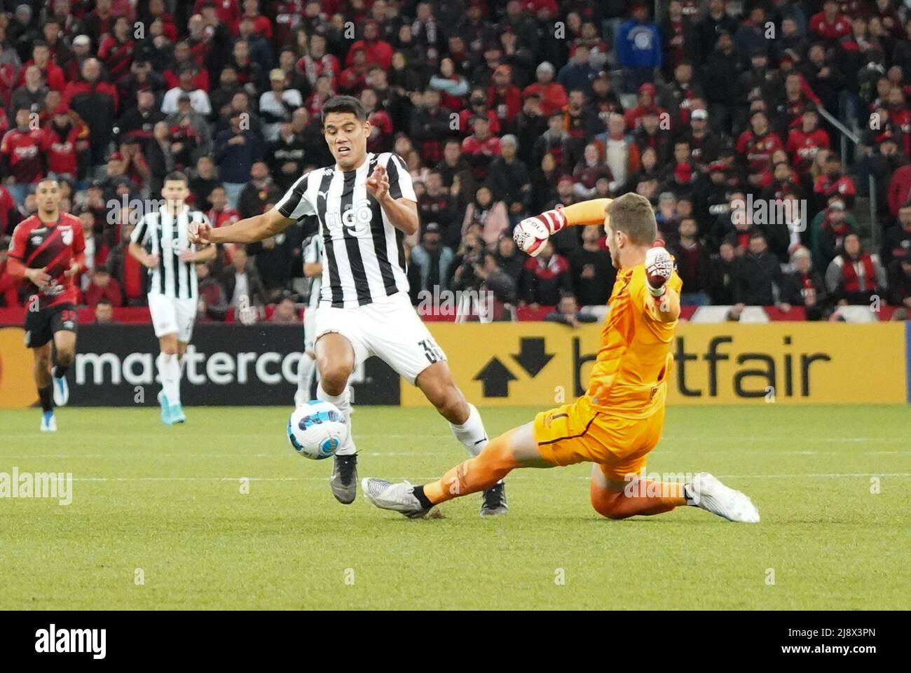 Curitiba, Brazil. 18th May, 2022. Goalkeeper Bento leaves to compete ...