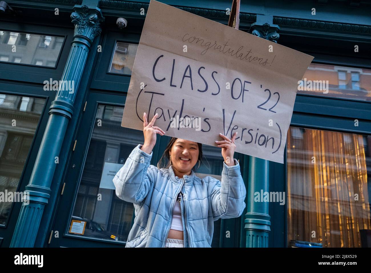 New York, New York, USA. 18th May, 2022. Superfan Haley Han ...