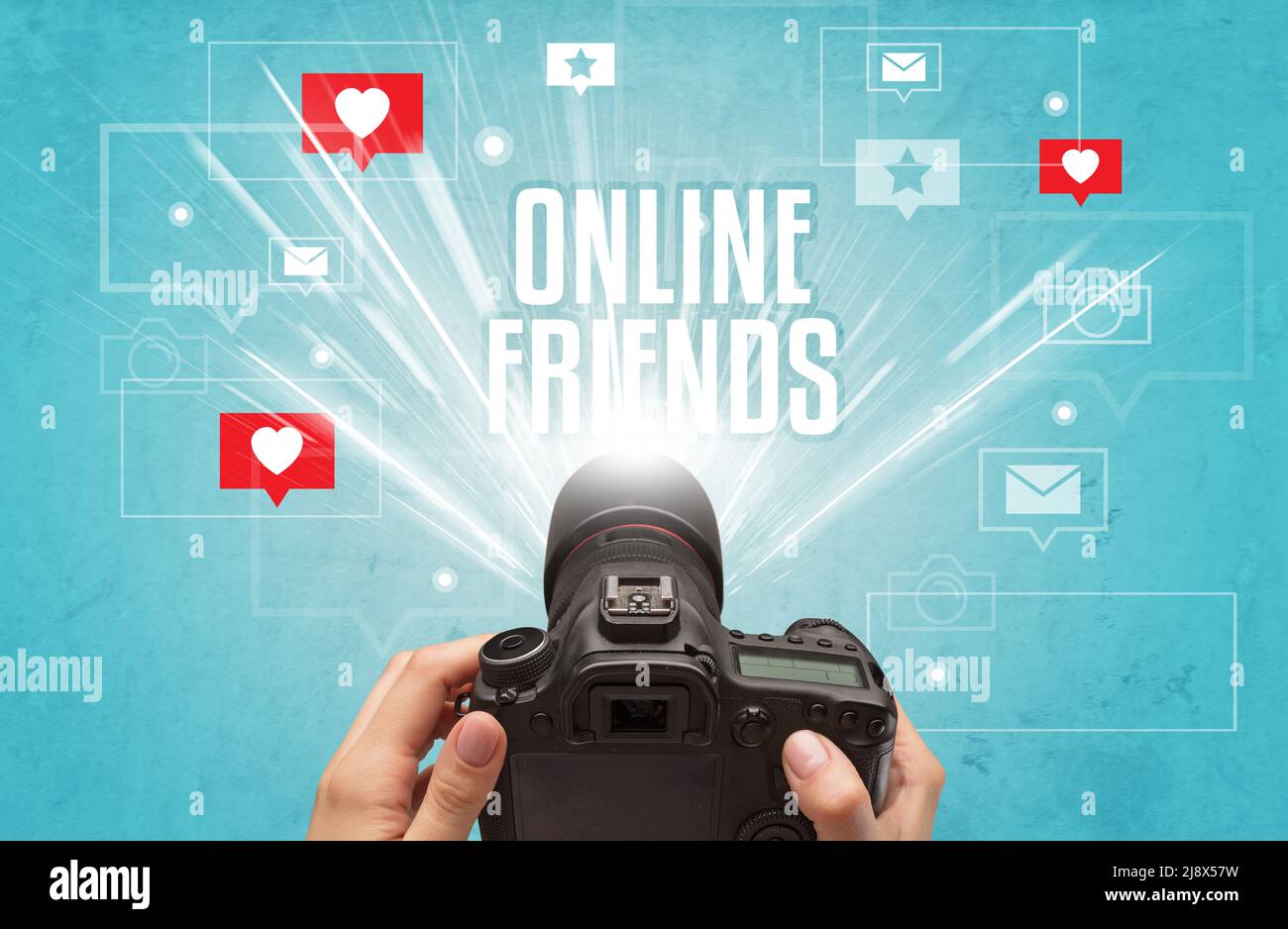 Close-up of a hand taking photos Stock Photo - Alamy