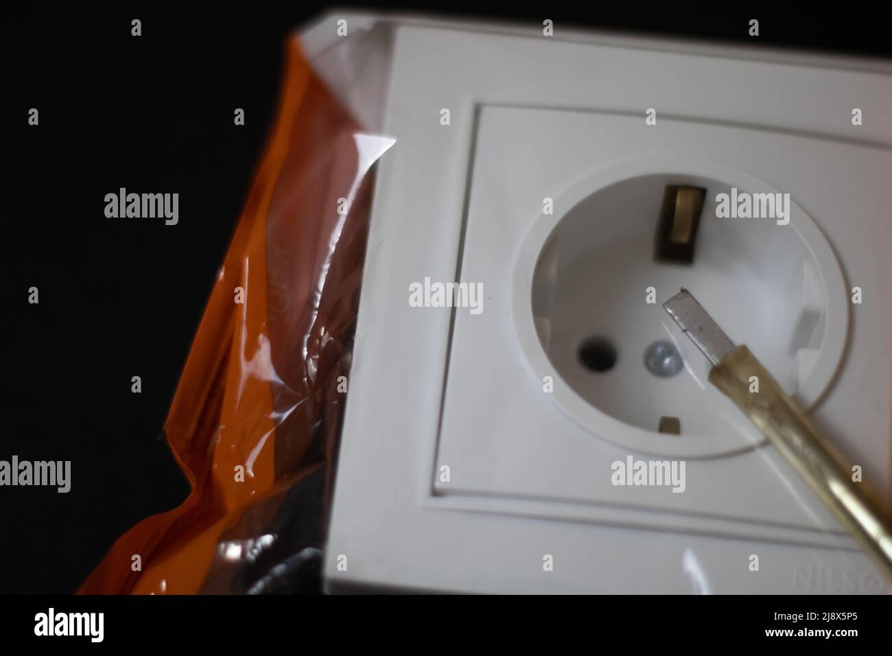 Switch and Electrical Test Pen Stock Photo - Alamy