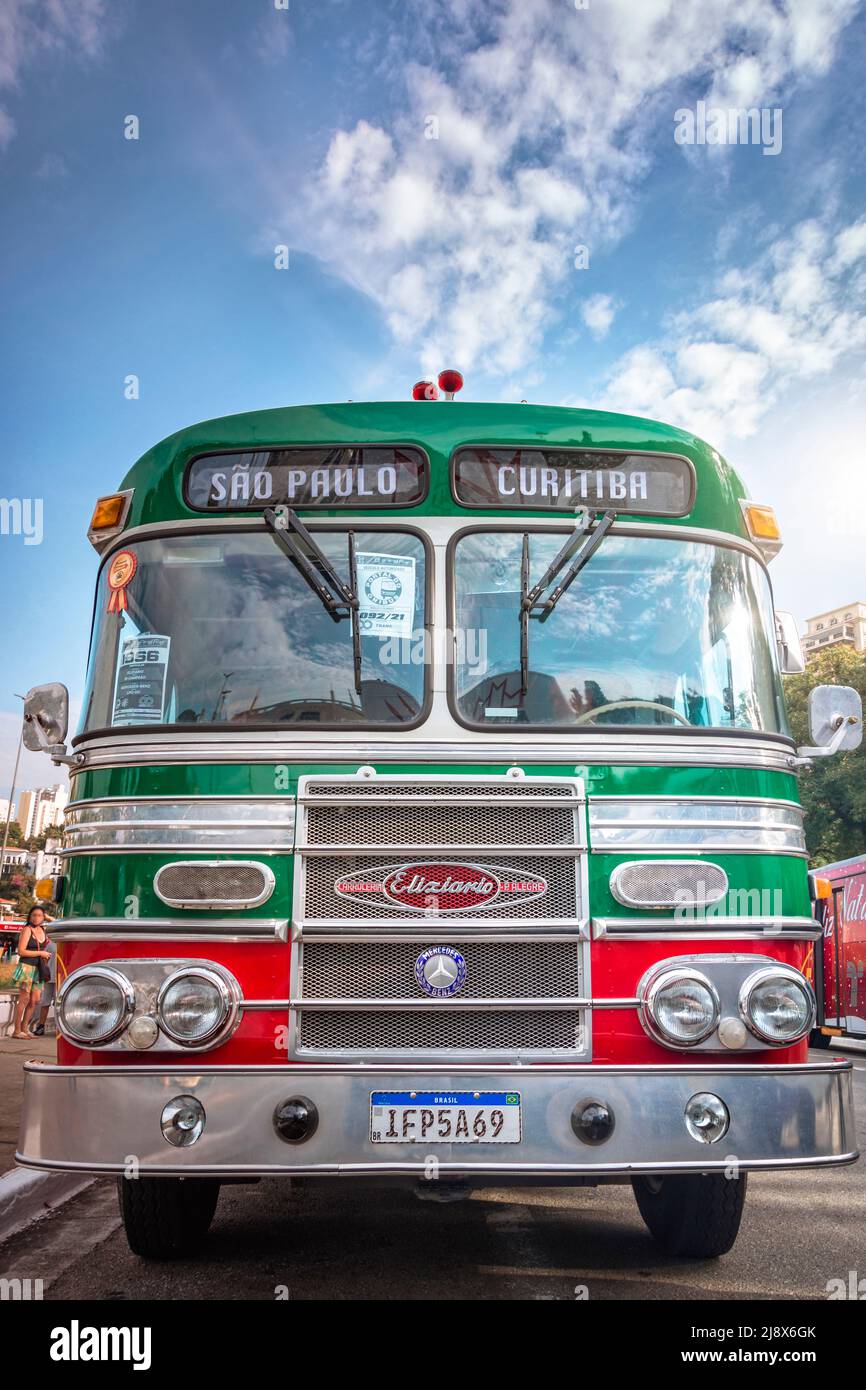 Vehicle Eliziario Mercedes-Benz LP321 (1966) on display at Bus Brasil ...