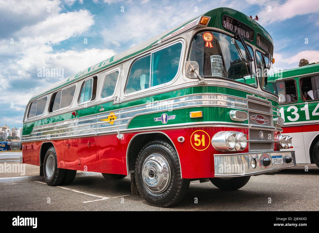 Vehicle Eliziario Mercedes-Benz LP321 (1966) on display at Bus Brasil ...