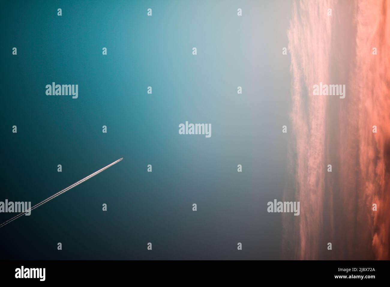 Moving in the blue sky Stock Photo - Alamy