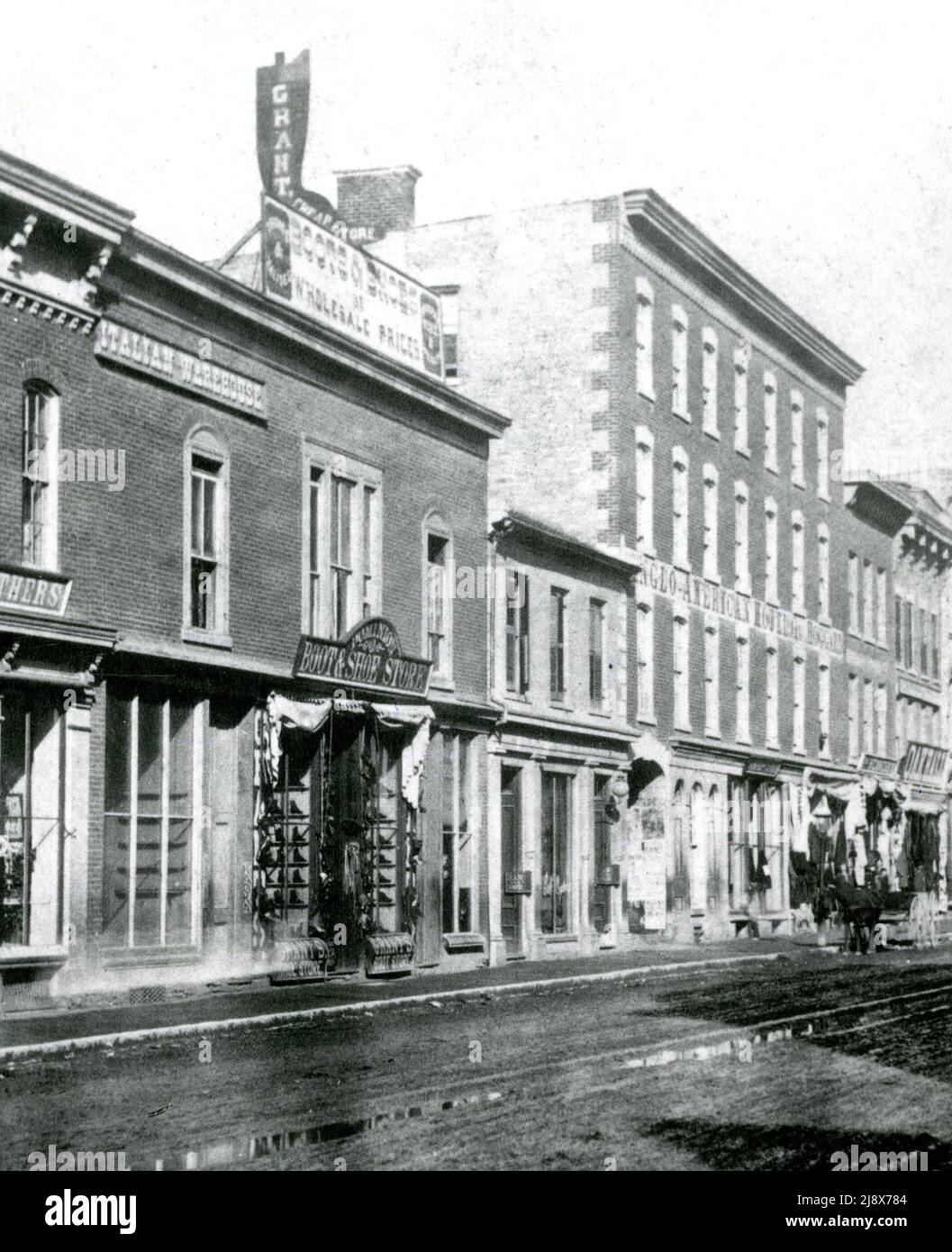 Front Street, looking north from Campbell Street. Photo shows Italian ...