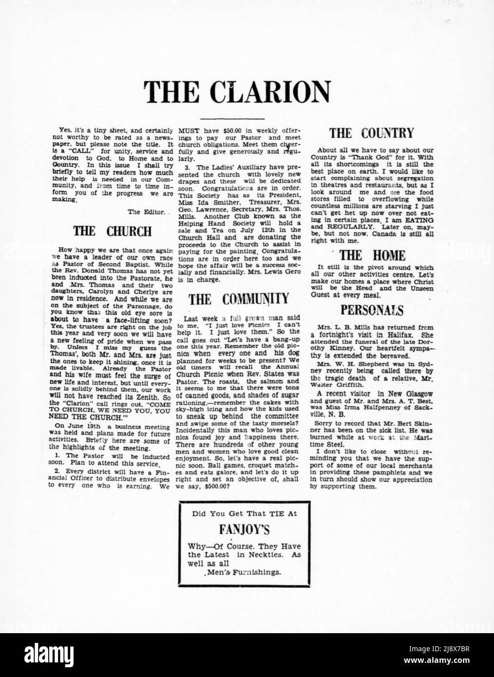 The Clarion: 1946, Volume 0 ca. 1946 Stock Photo - Alamy