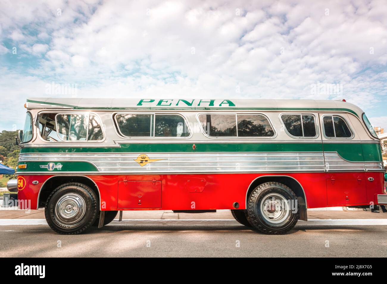 Vehicle Eliziario Mercedes-Benz LP321 (1966) on display at Bus Brasil ...