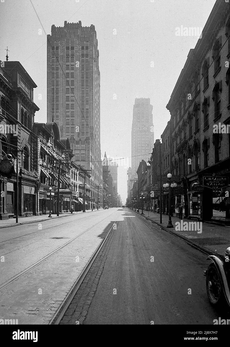 Toronto Ontario Canada 1930; King Street looking East to Bay Street Old ...