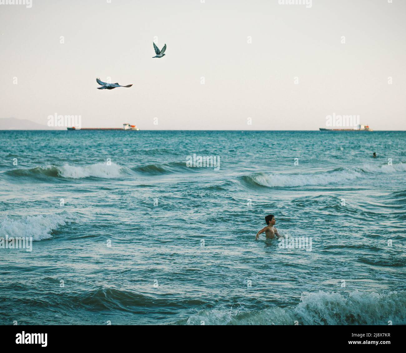 Swimming relax blue aerial hi-res stock photography and images - Alamy
