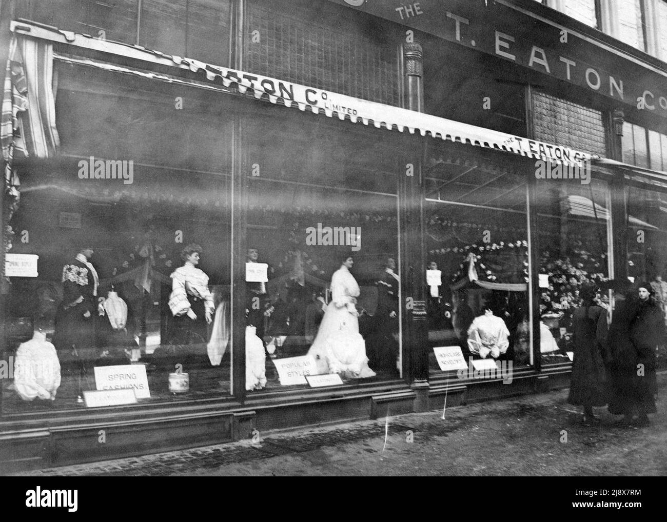 Eaton's store facade, 190 Yonge Street, Toronto, Canada ca. 1918 Stock ...