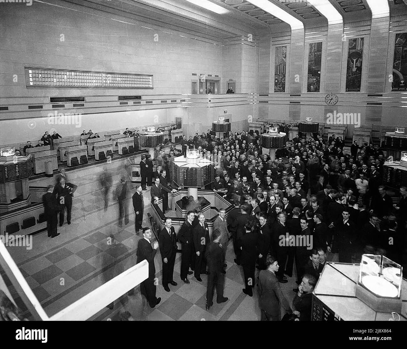 The trading floor, in the Toronto Stock Exchange's new building which ...