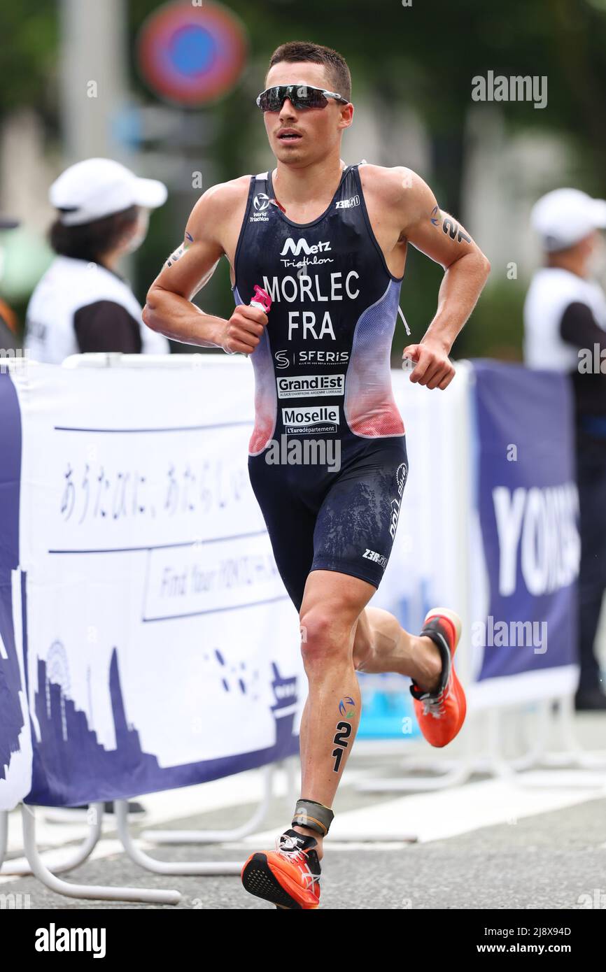 Yokohama, Kanagawa, Japan. 14th May, 2022. Valentin Morlec (FRA) Triathlon : ITU World Triathlon ...