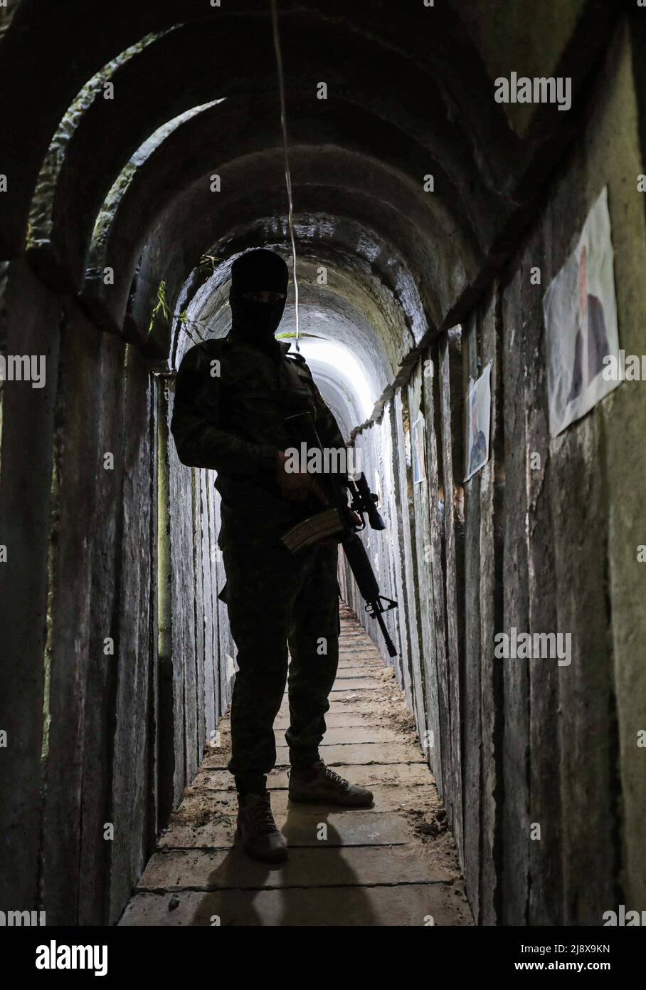 A Palestinian fighter of Al-Quds brigades, the military wing of ...