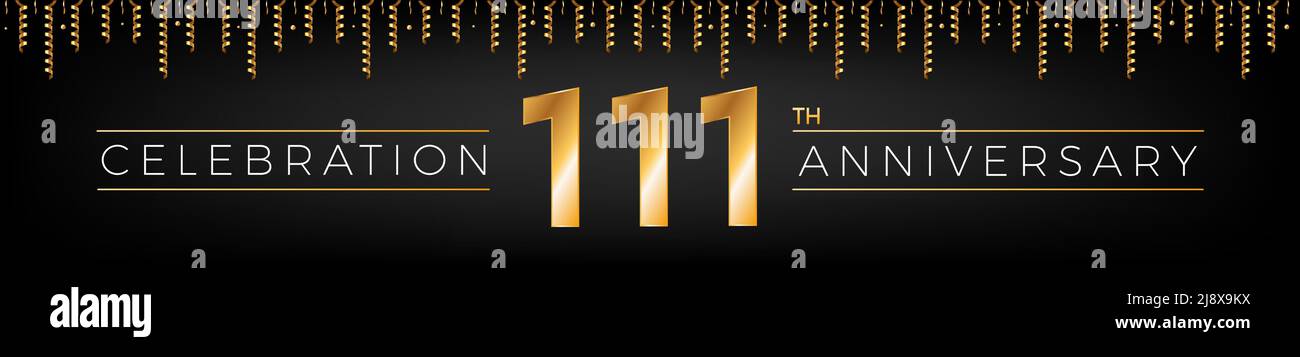 111th anniversary Stock Vector Images - Alamy