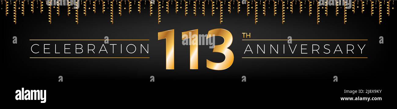 113th anniversary Stock Vector Images - Alamy