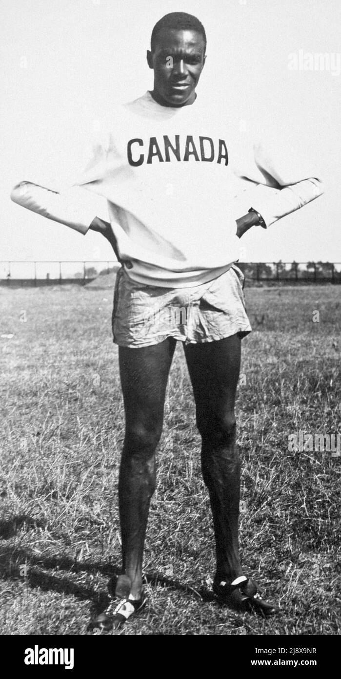 Olympic Games 1928 Amsterdam, Netherlands : Canadian Phil Edwards ...