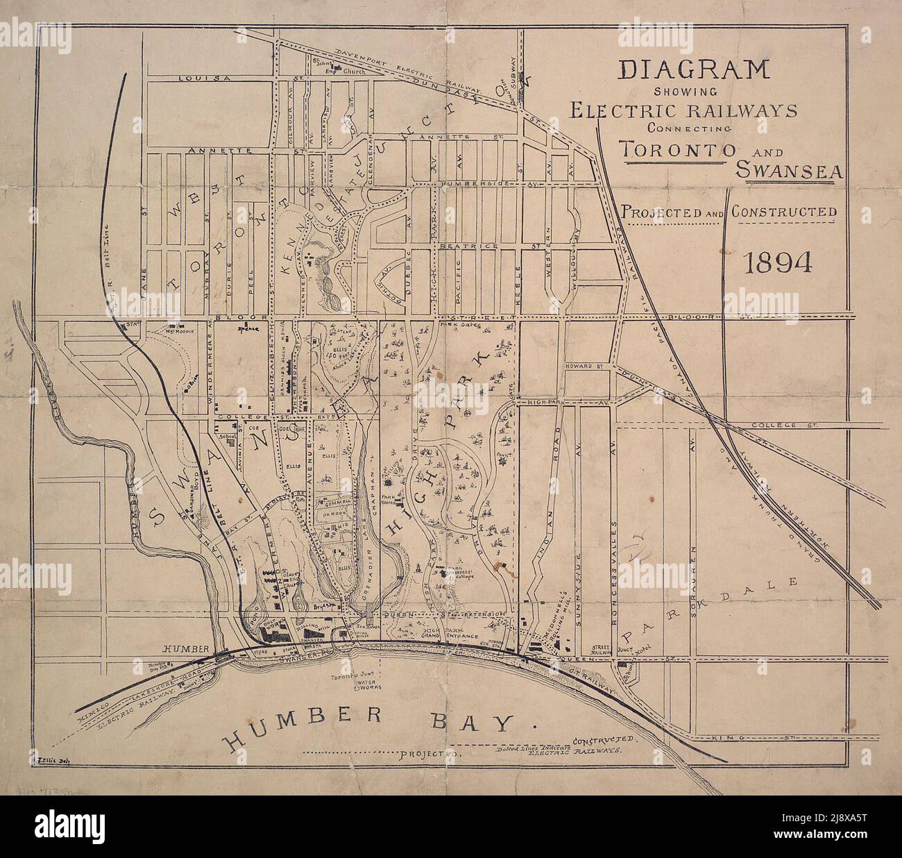 Vintage map of dundas hi-res stock photography and images - Alamy