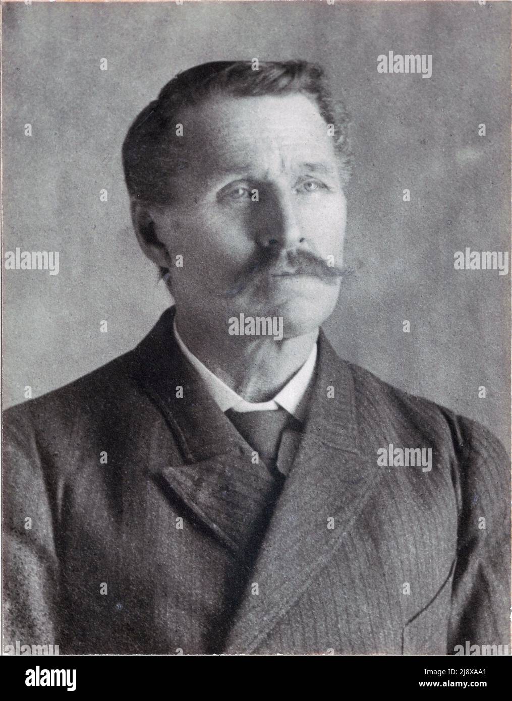 Joseph W. Fleury, Mayor of Saint-Coeur-de-Marie (Quebec) ca. 1900 Stock ...