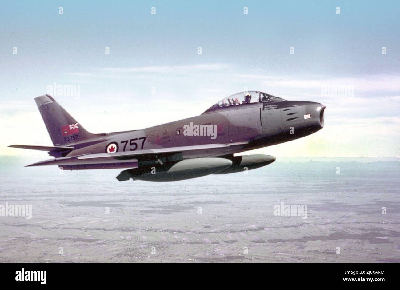 Sabre 23757 was one of 390 Canadair CL-13B Sabre Mk 6 that served with ...