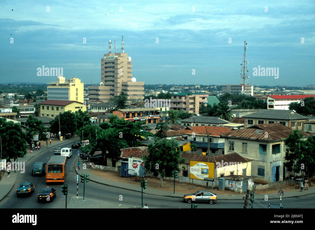 View of downtown Accra, capital of Ghana, 2001 Stock Photo - Alamy