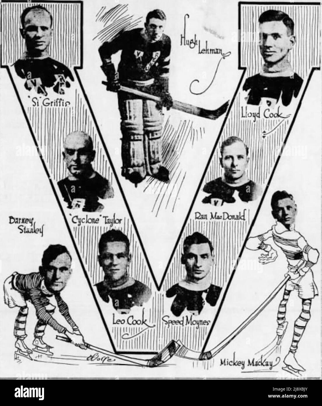 Vancouver Millionaires of the PCHA in 1917-18 Stock Photo - Alamy