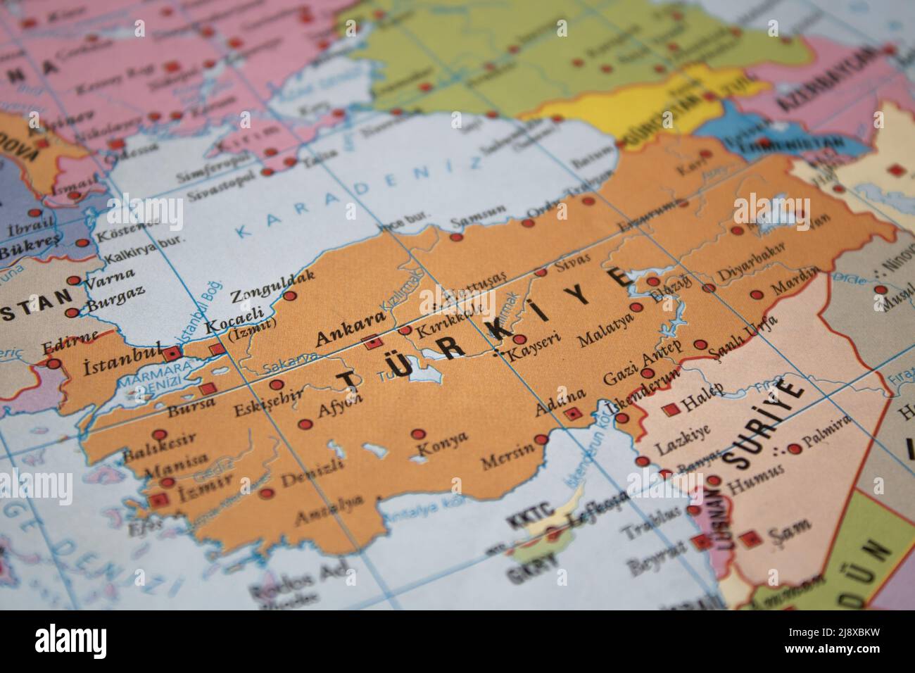 Turkiye map hi-res stock photography and images - Alamy