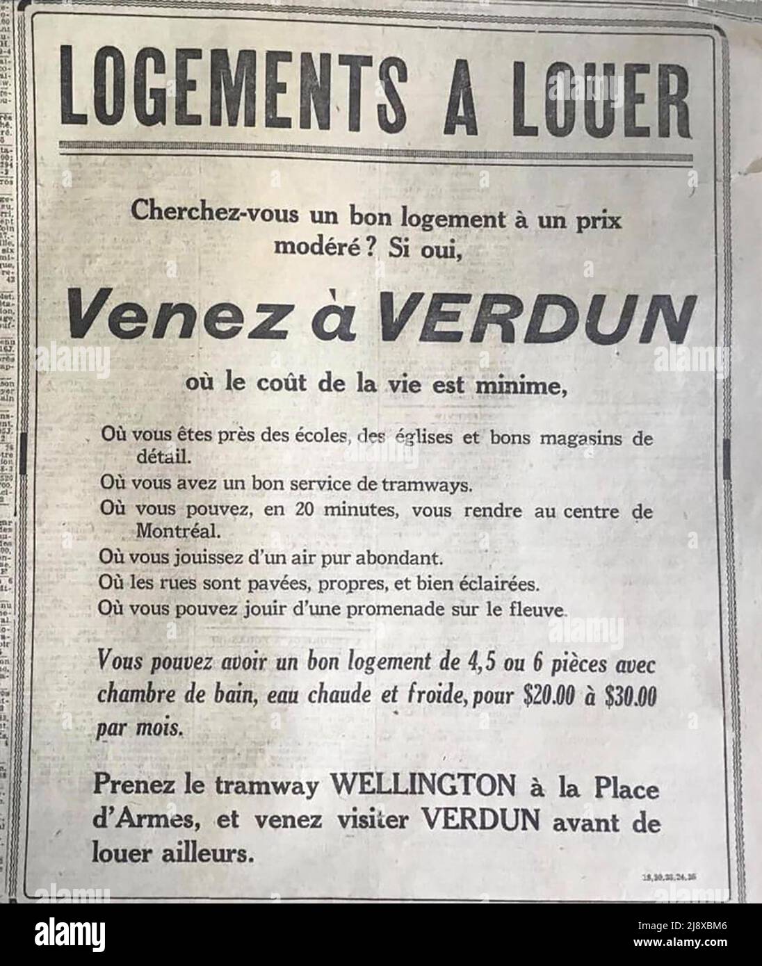 Newspaper advert local hi-res stock photography and images - Alamy