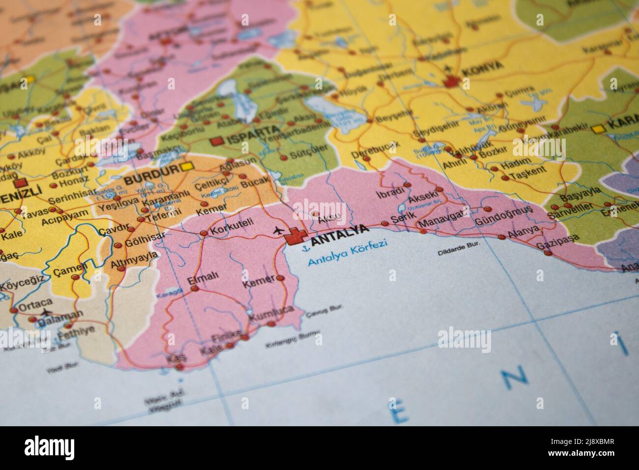 Map of antalya hi-res stock photography and images - Alamy