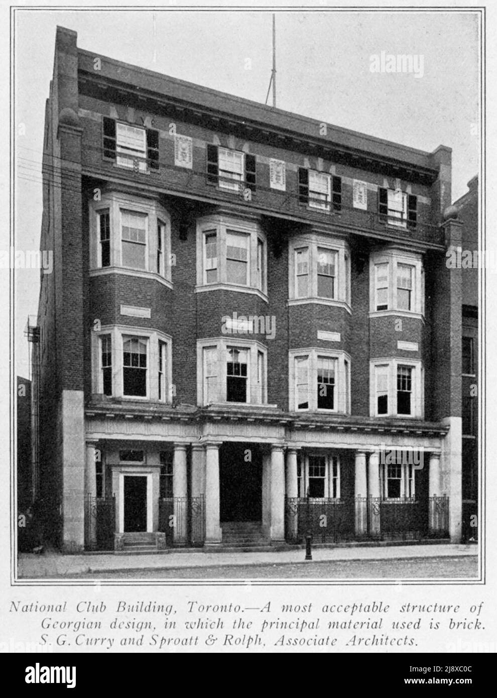 Image of the The National Club, Toronto, Canada from a postcard from ...