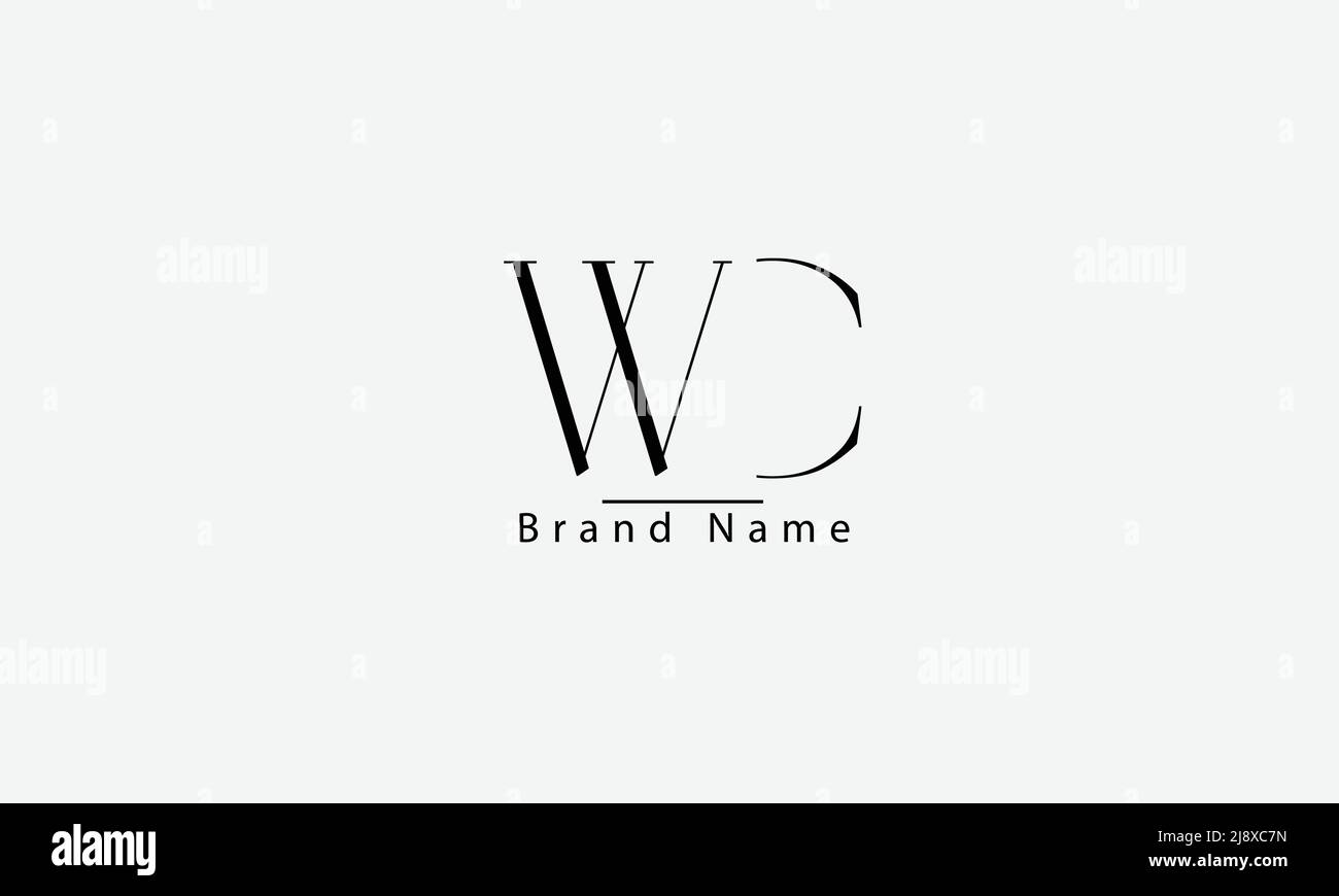 Alphabet letters Initials Monogram logo WC CW W C Stock Vector Image ...