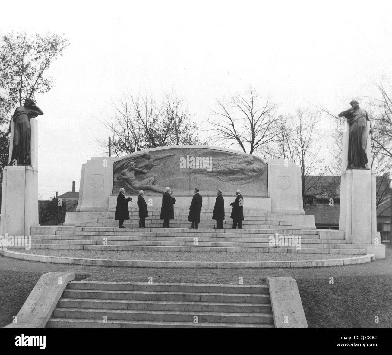 View of the dedication of the Bell Telephone Memorial, erected to ...