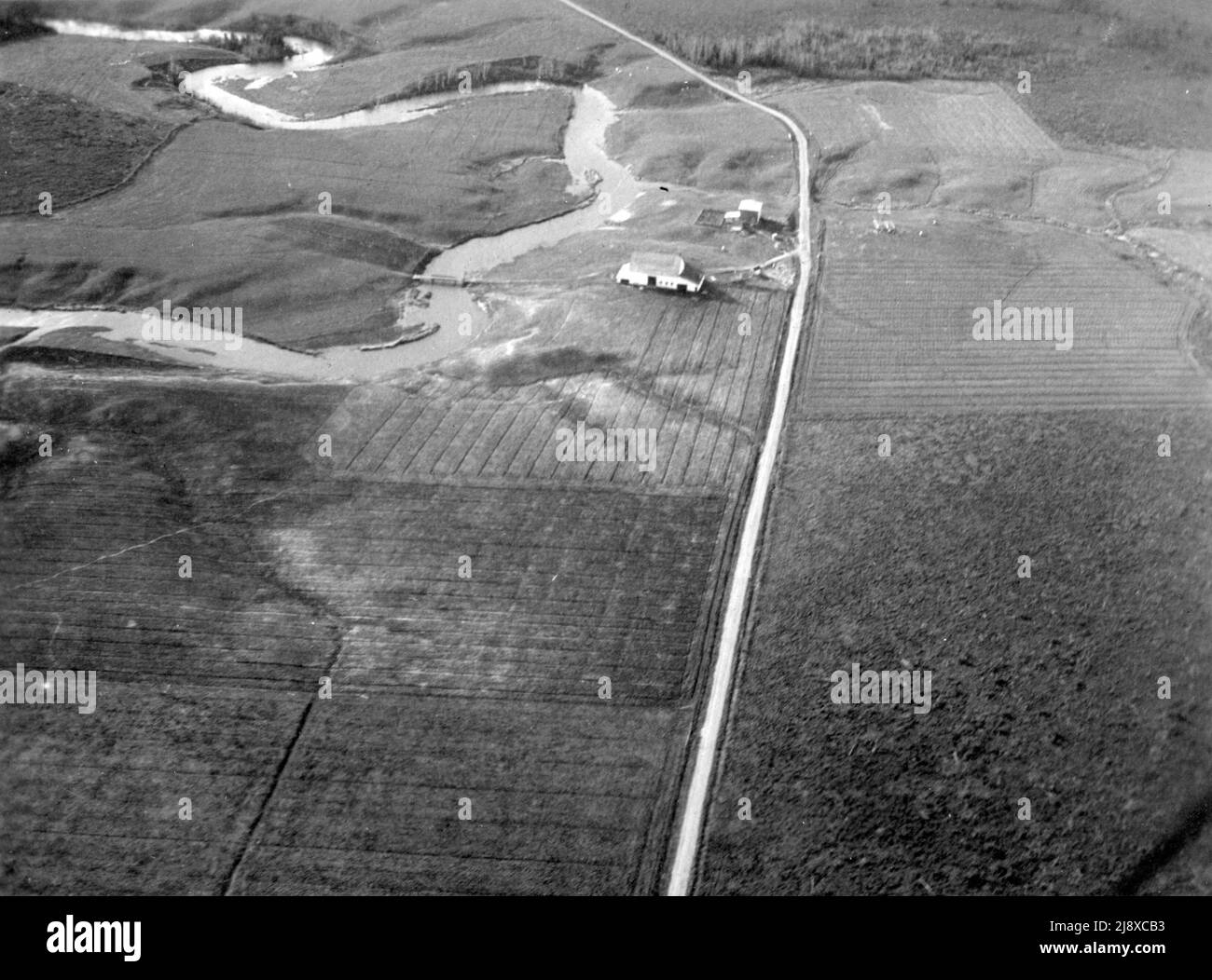 Aerial farm photo Black and White Stock Photos & Images - Alamy