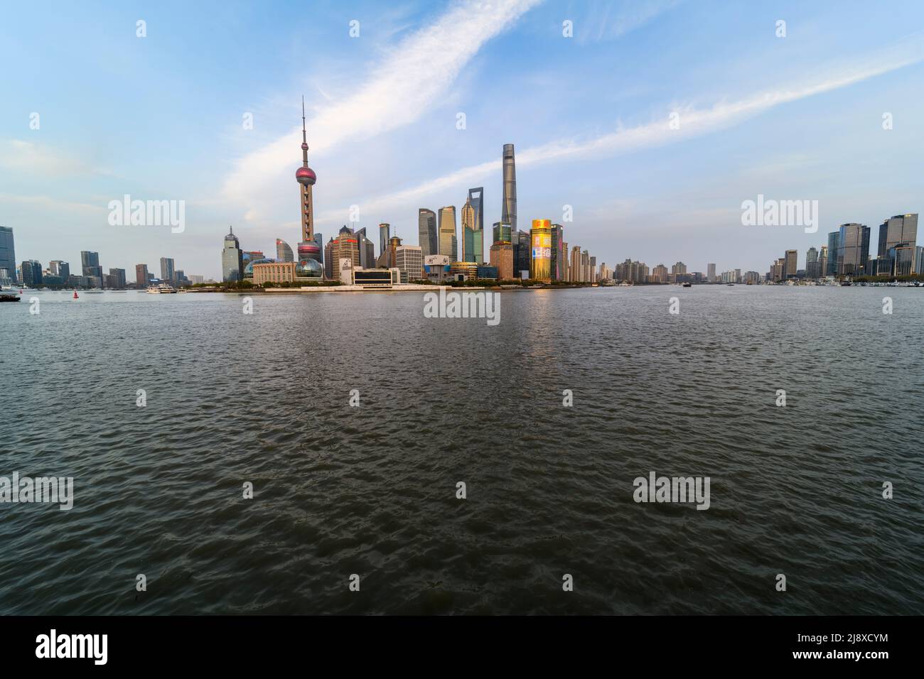 The Bund (Waitan), usually packed with thousands of visitors every day ...