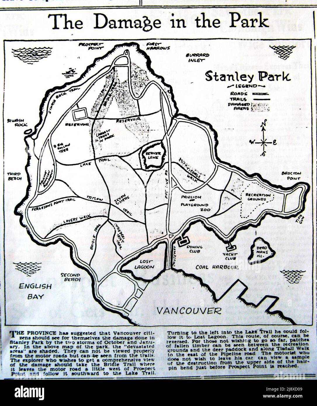 Stanley Park Map