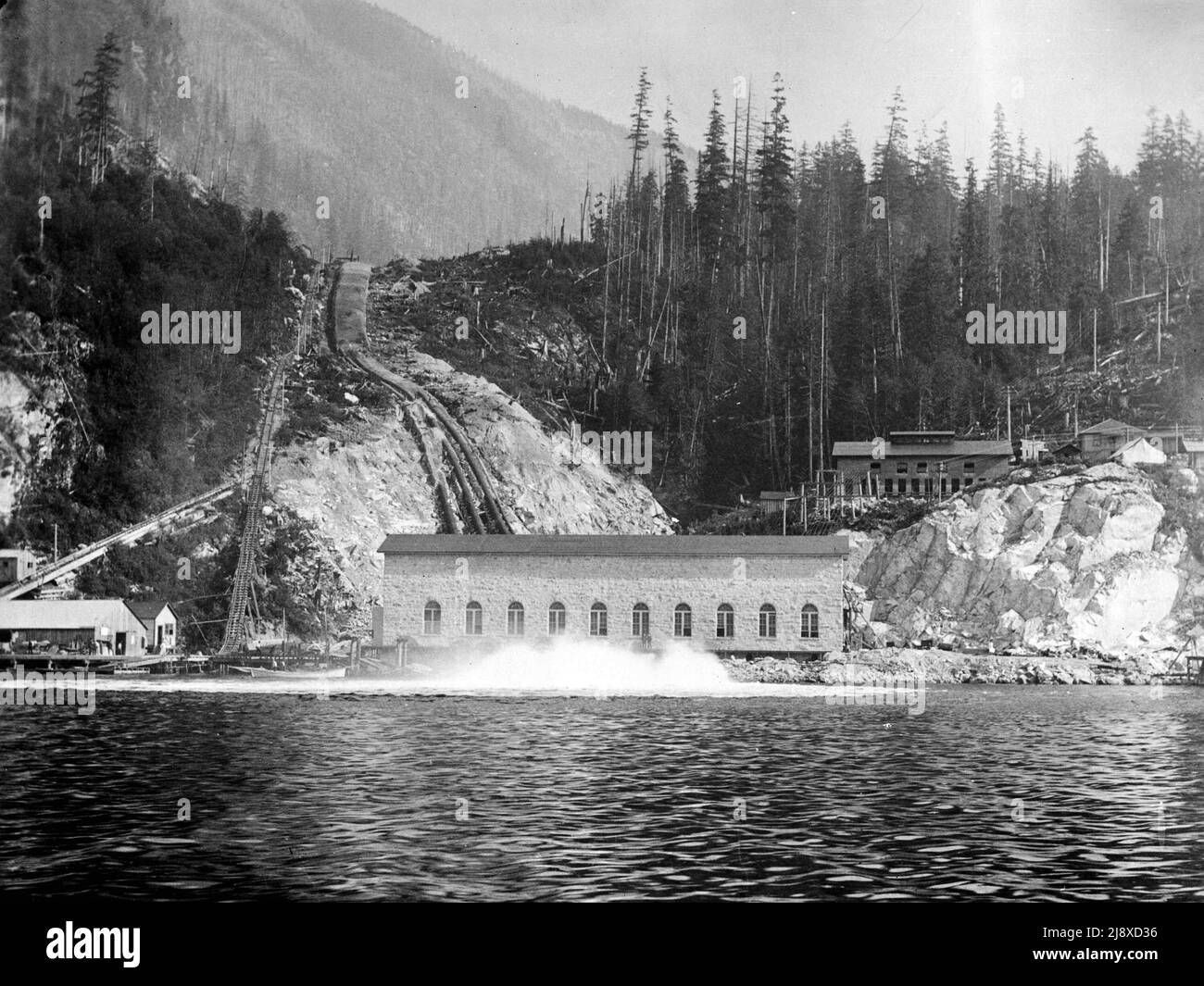 Buntzen Lake Power Plant number one ca. 1907 Stock Photo - Alamy
