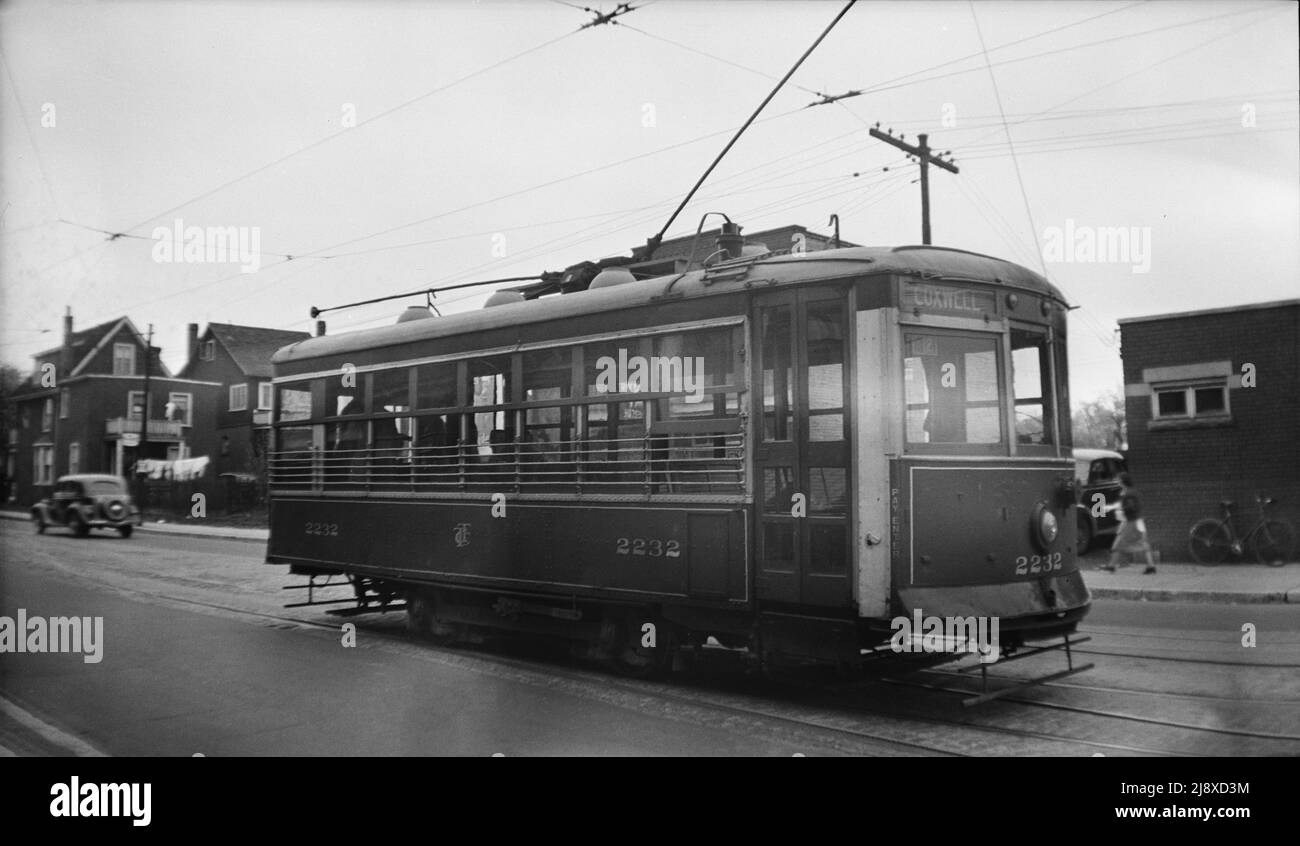 1940s streetcar Black and White Stock Photos & Images - Alamy