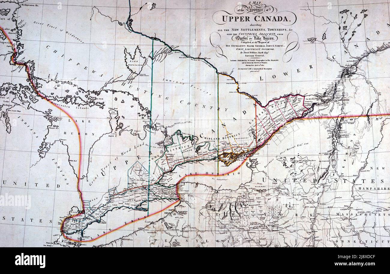 Archival canada map hi-res stock photography and images - Alamy