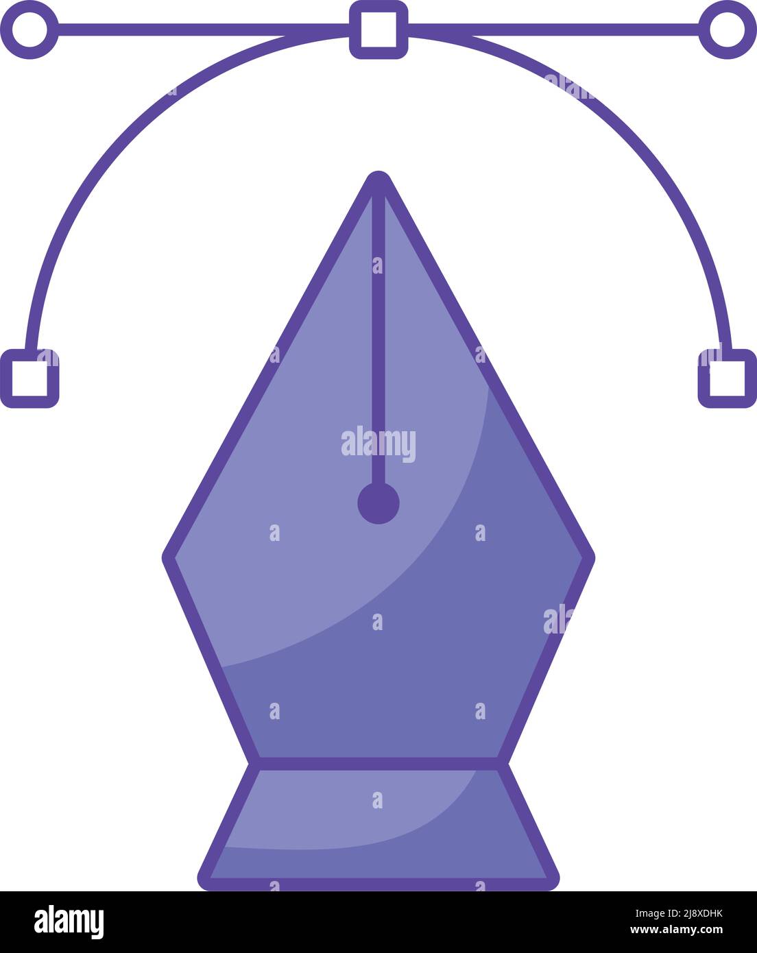 purple pen of design Stock Vector Image & Art - Alamy