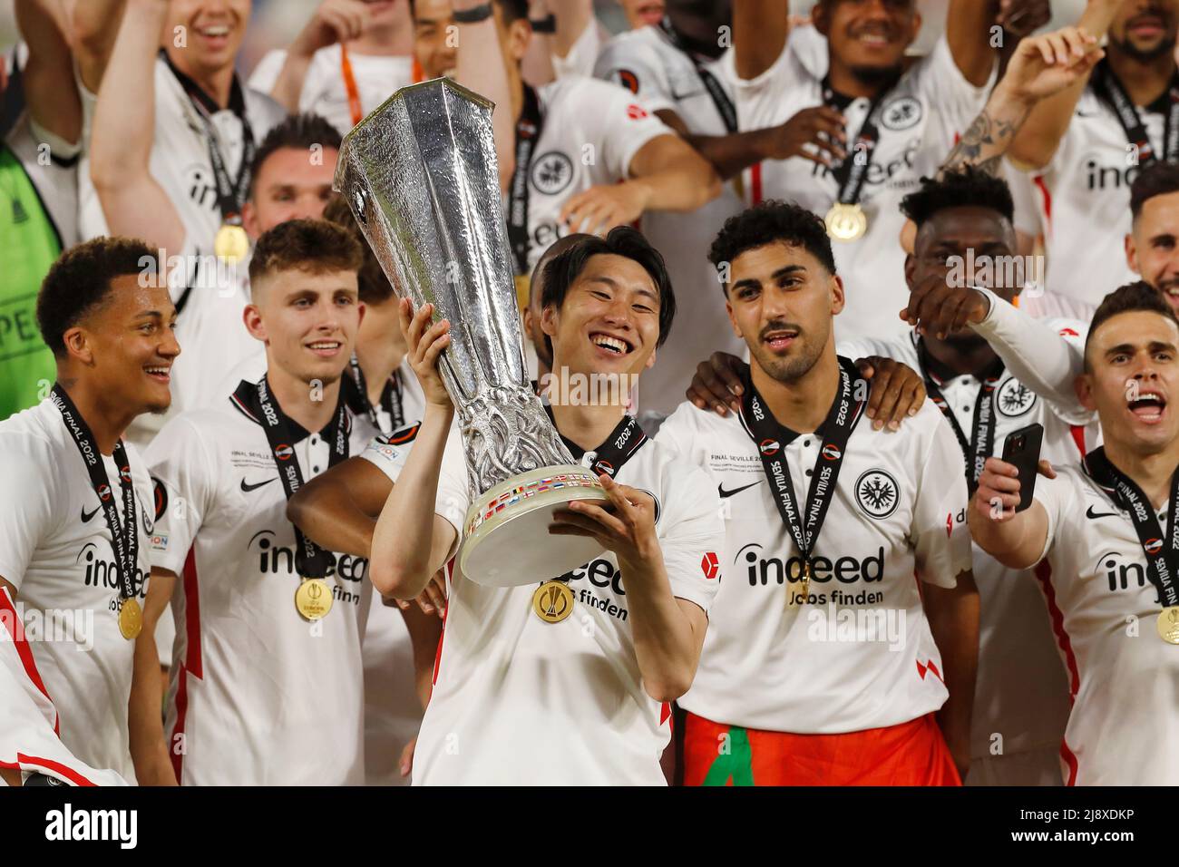 Sevilla, Spain. 18th May, 2022. Daichi Kamada (Frankfurt) Football ...