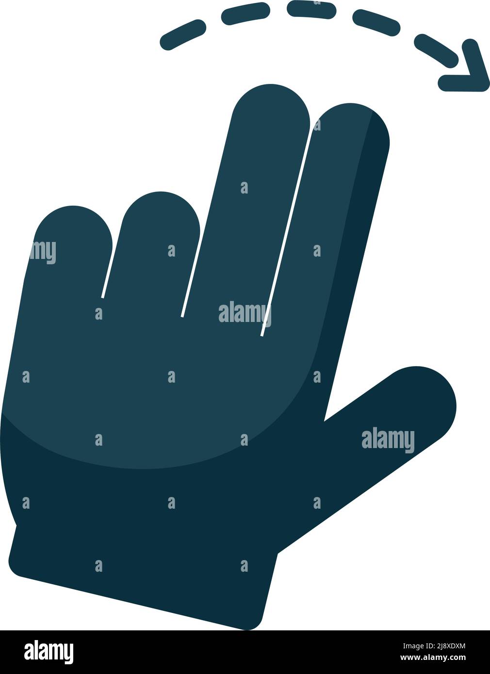 hand swipe right symbol Stock Vector Image & Art - Alamy