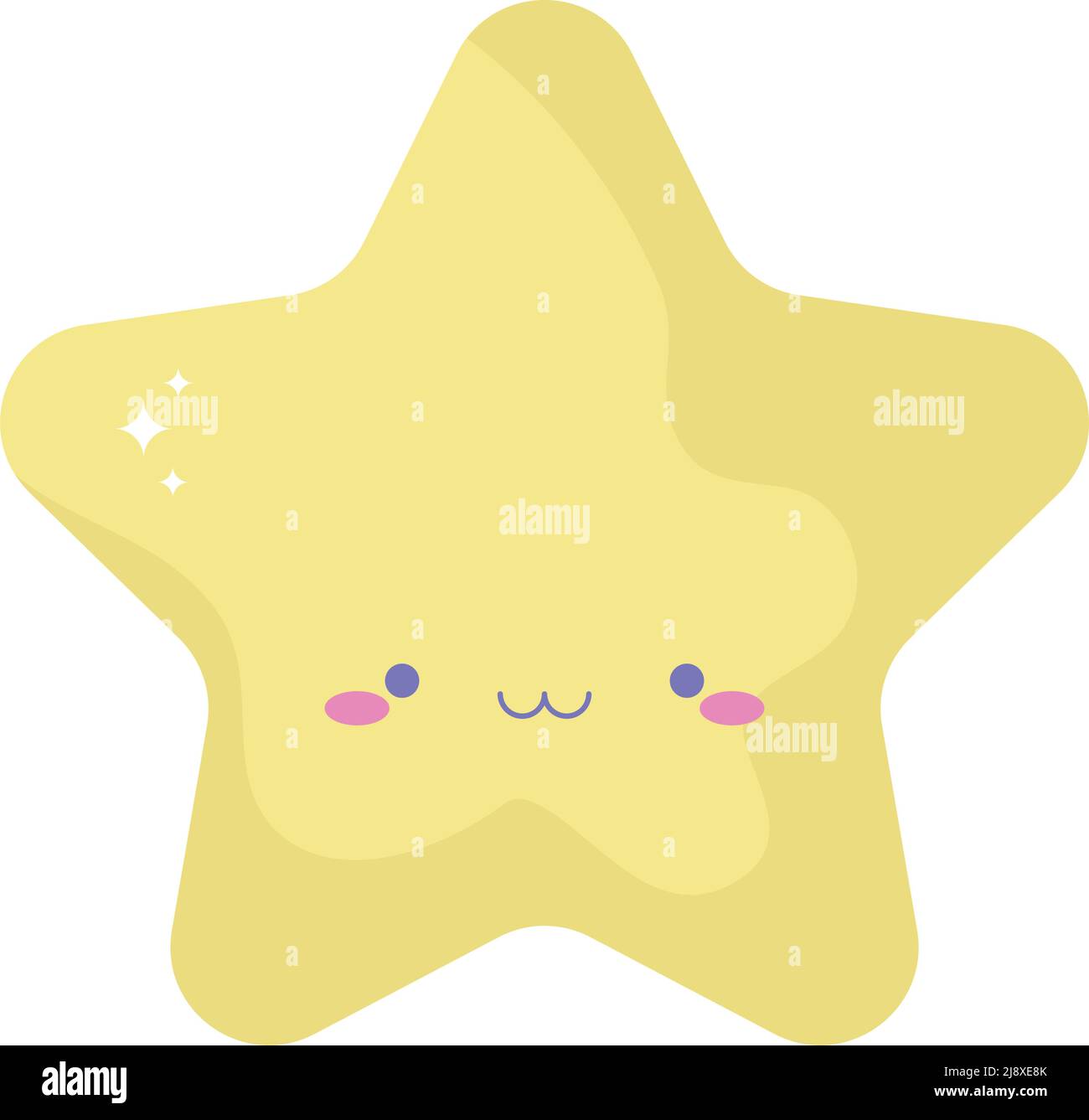 cute golden star Stock Vector Image & Art - Alamy