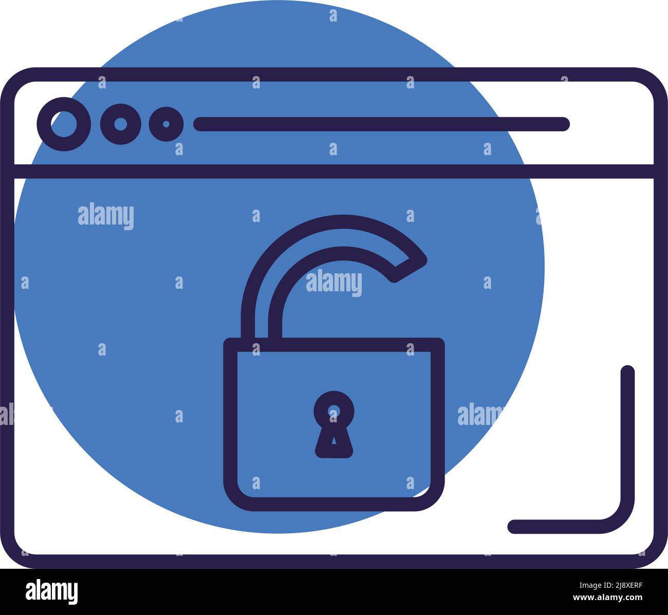 secure web page Stock Vector Image & Art - Alamy