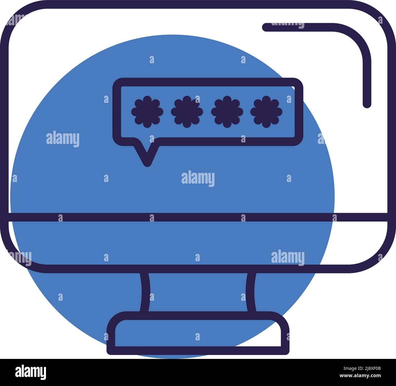 monitor with password Stock Vector Image & Art - Alamy
