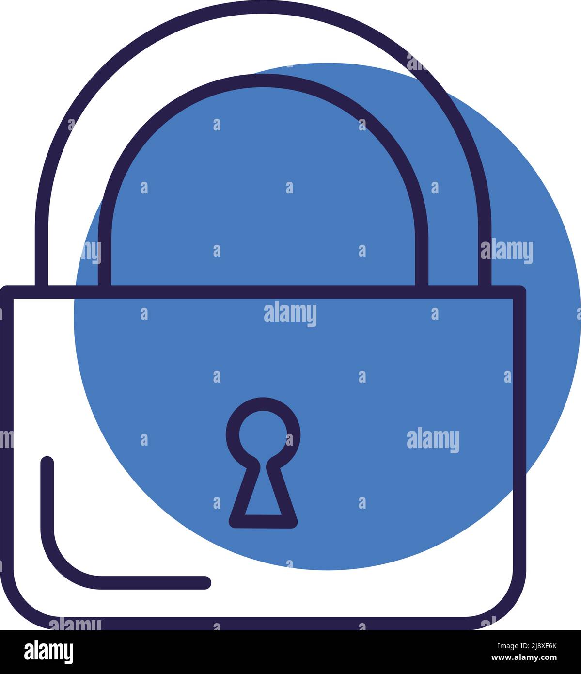 blue padlock illustration Stock Vector Image & Art - Alamy