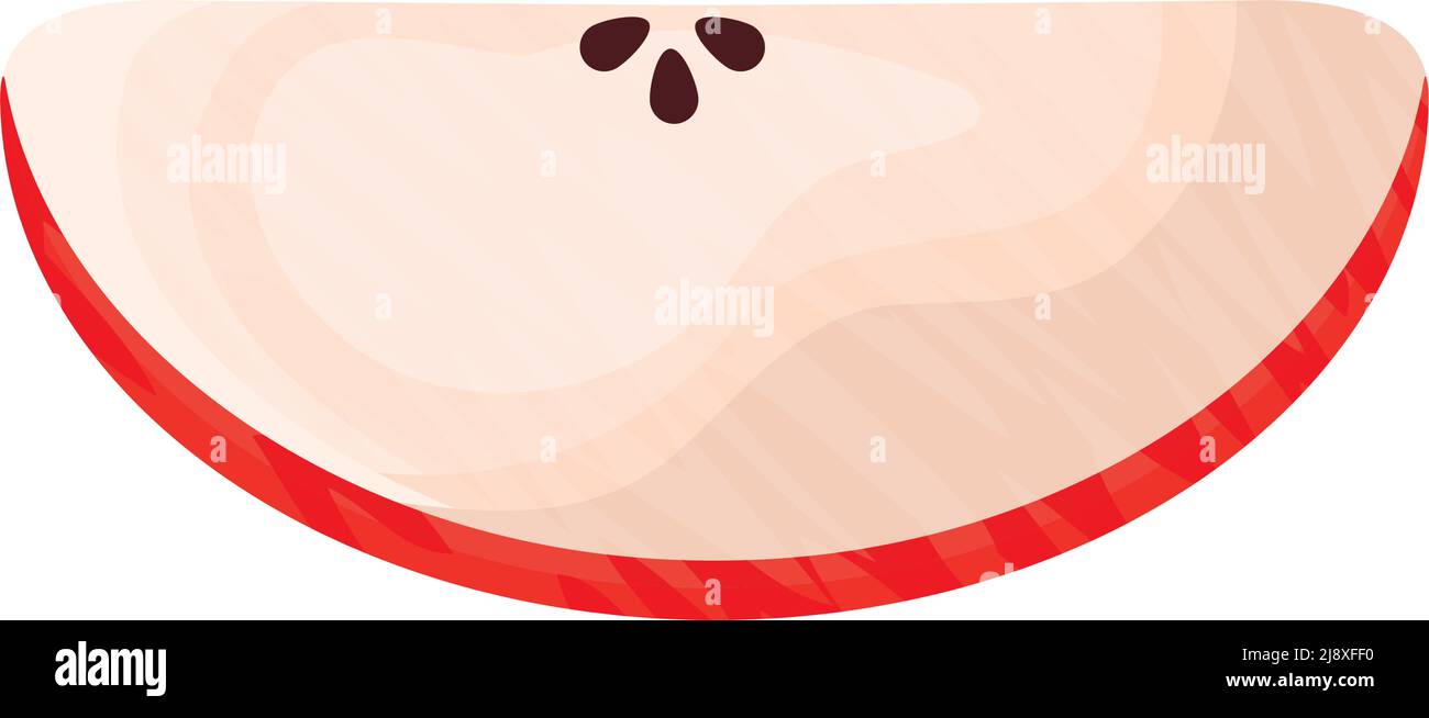 Apple fruit cut cutout Stock Vector Images - Alamy