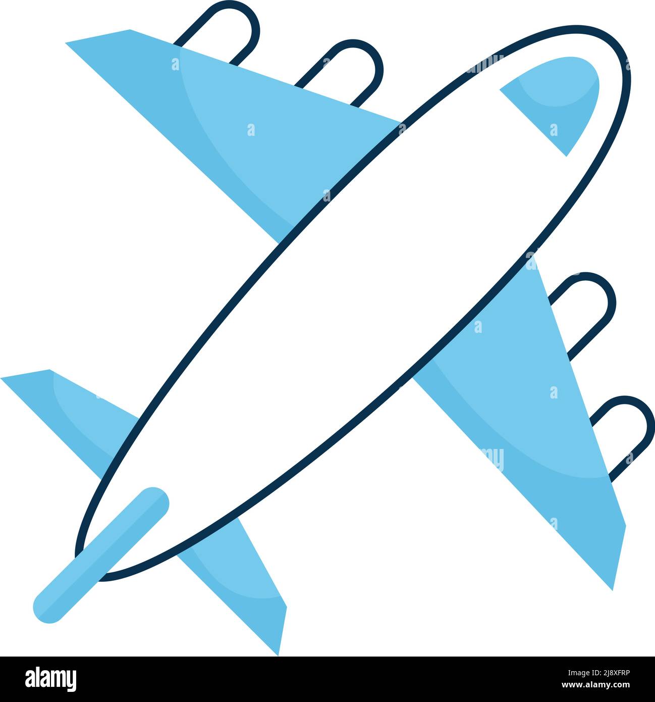 blue airplane illustration Stock Vector Image & Art - Alamy
