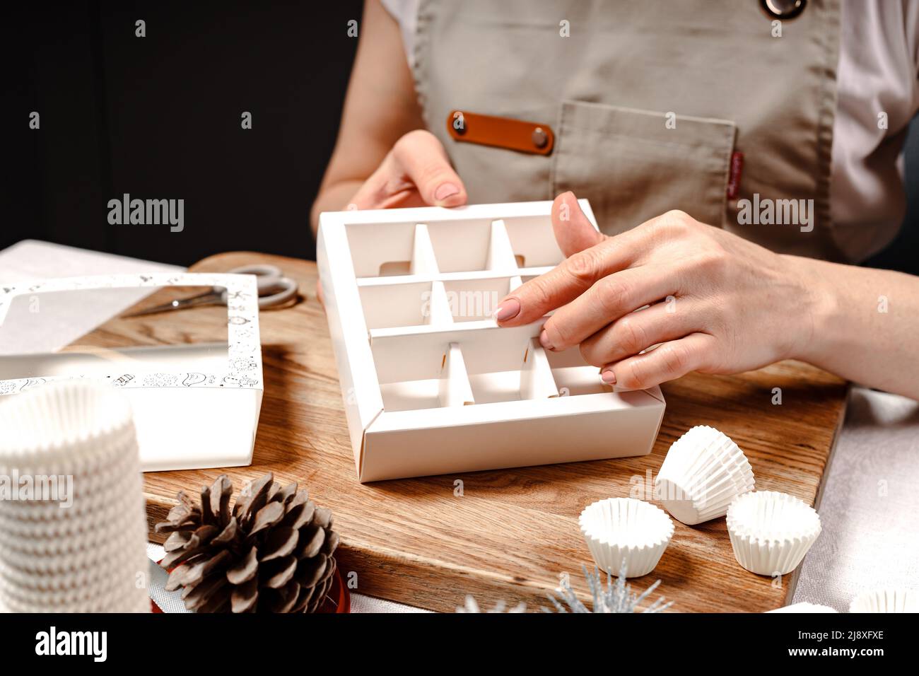 Woman makes handmade candy hi-res stock photography and images - Alamy