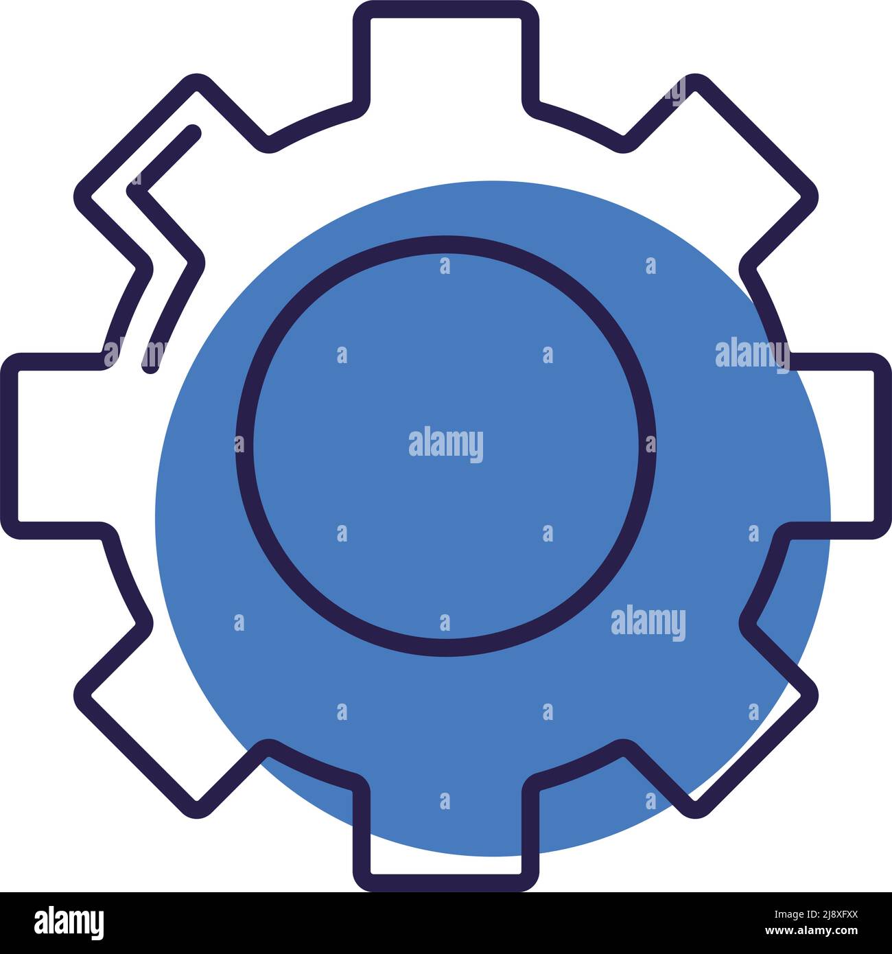 blue gear design Stock Vector Image & Art - Alamy