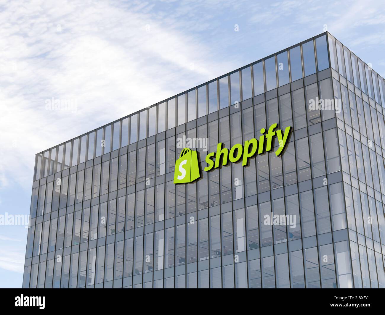 Ottawa, Canada. May 2, 2022. Editorial Use Only, 3D CGI. Shopify E ...