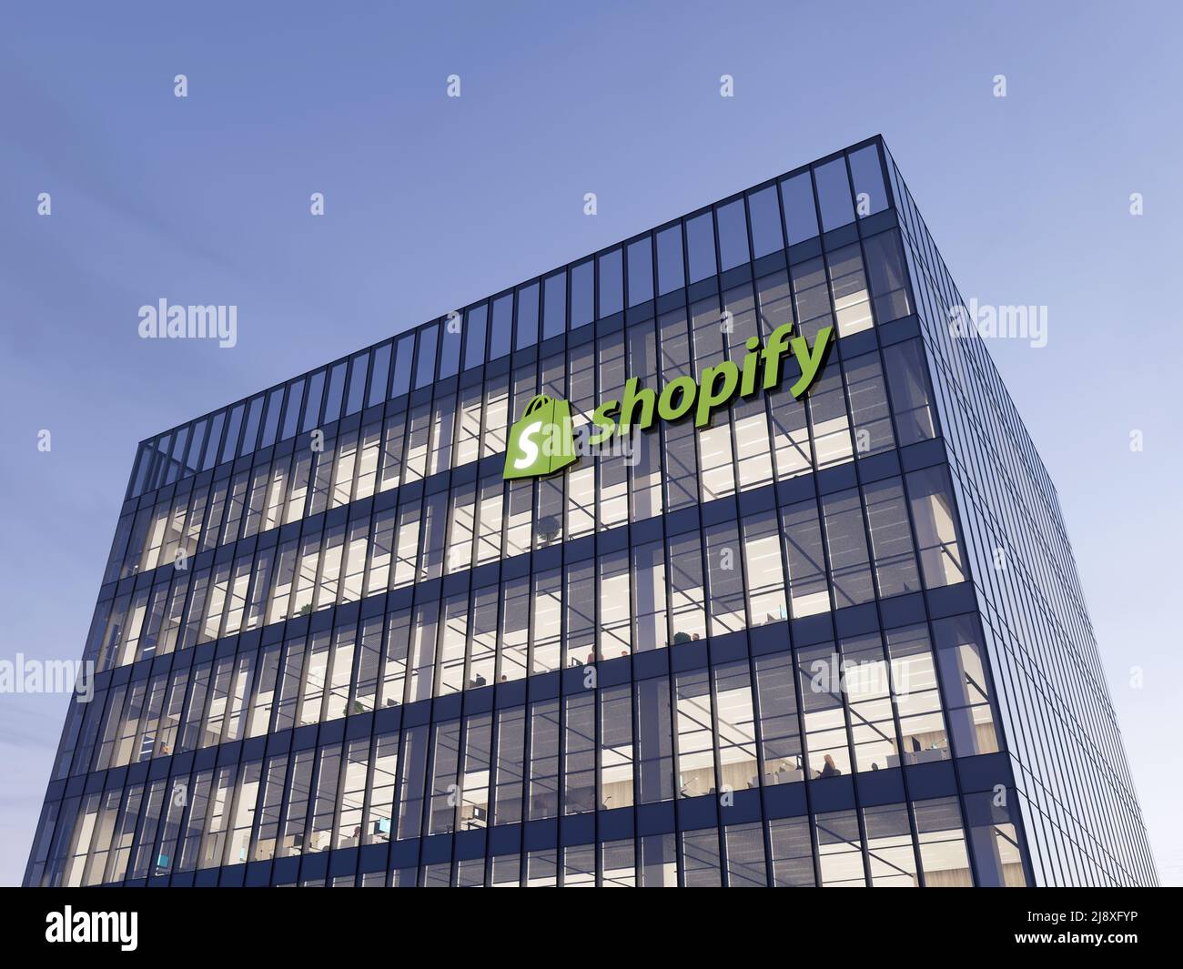 Ottawa, Canada. May 2, 2022. Editorial Use Only, 3D CGI. Shopify E ...